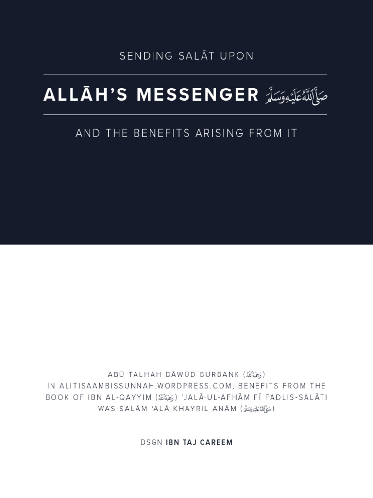 Sending Salat Upon The Prophet | PDF | Prophets And Messengers In Islam | Semitic Words And Phrases