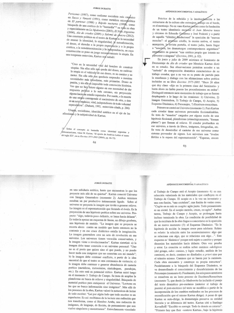 Dubatti - Kartun | PDF