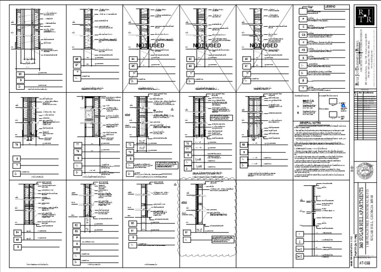 AT-03B - PARTITION TYPES Rev.2 Markup | PDF | Drywall | Wall