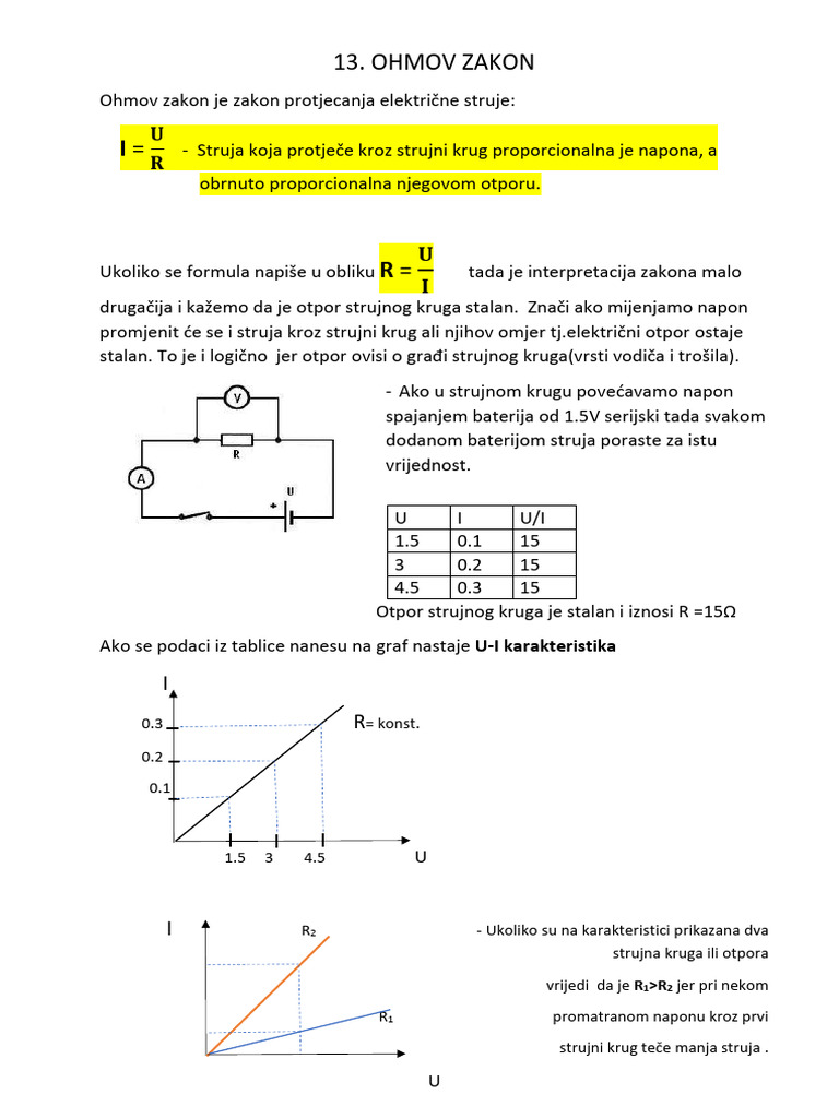 Ohmov Zakon | PDF