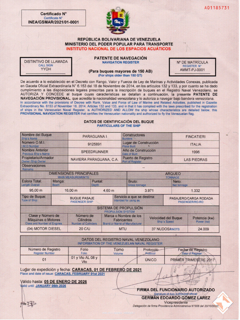 05) Patente de Navegación | PDF