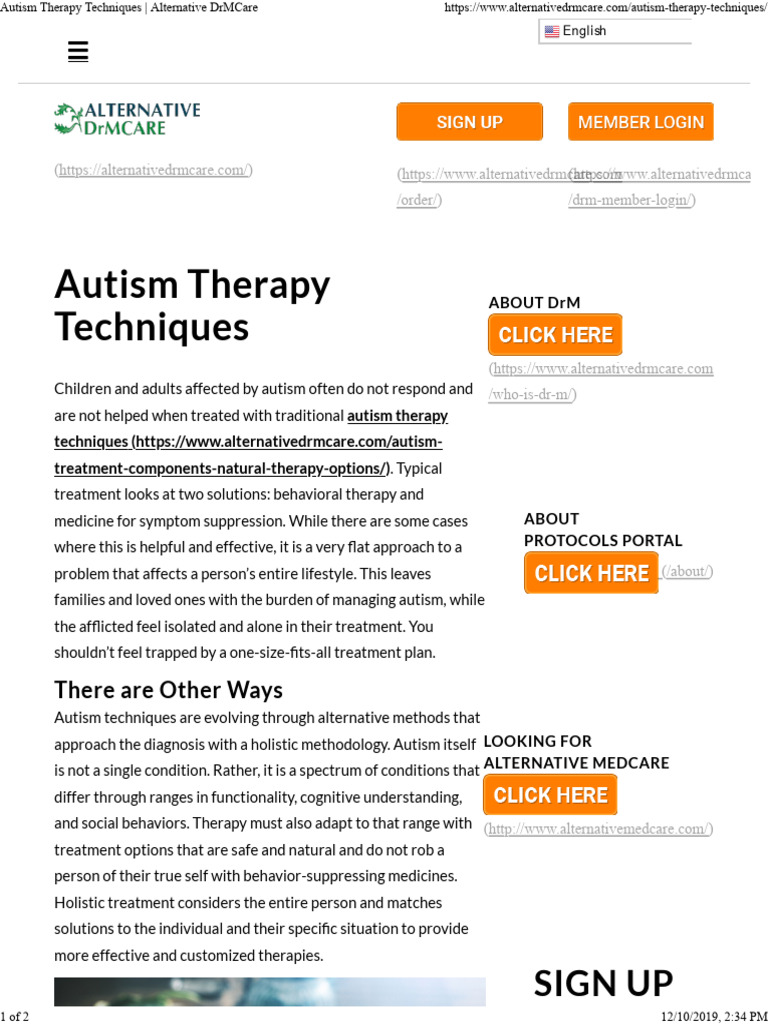 Holistic Autism Therapy Options | PDF | Autism Spectrum | Therapy