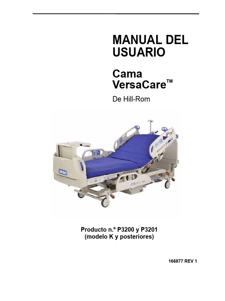 HILLROM VersaCare MANUAL DE USO | PDF | Reanimación cardiopulmonar | Fuente de alimentación