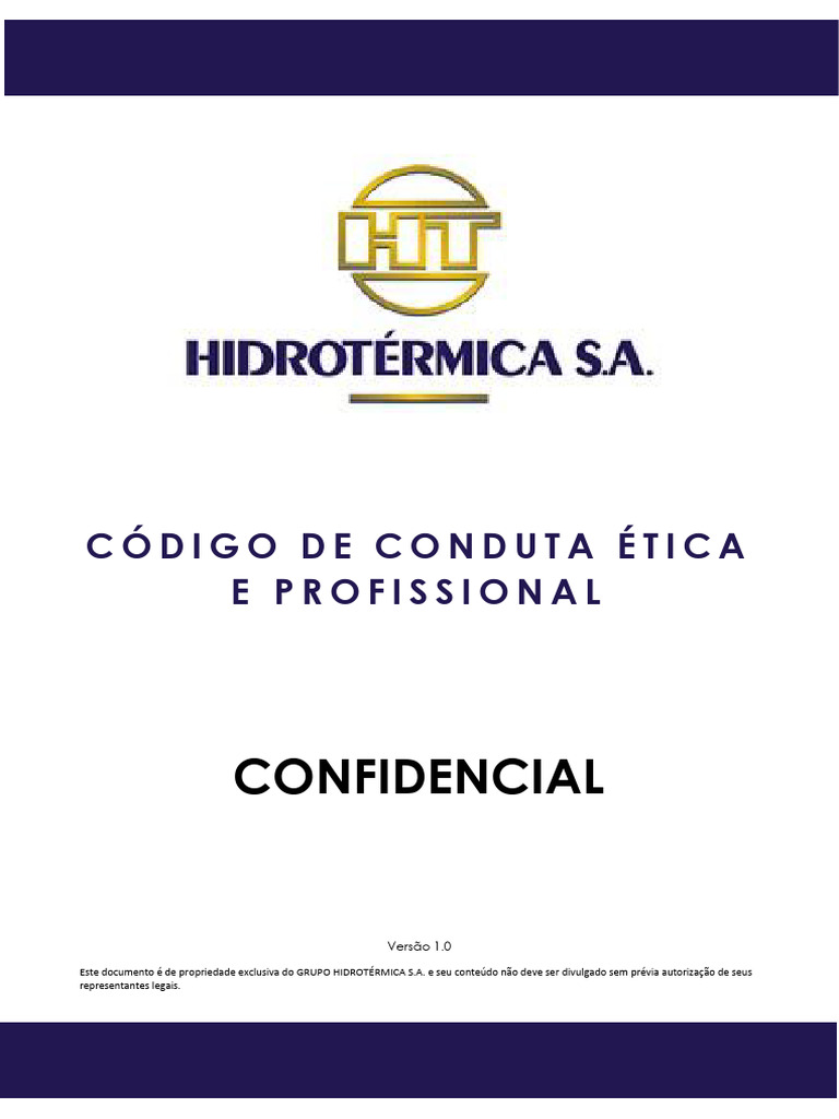 Codigo de Conduta Etica e Profissional | Download grátis PDF ...