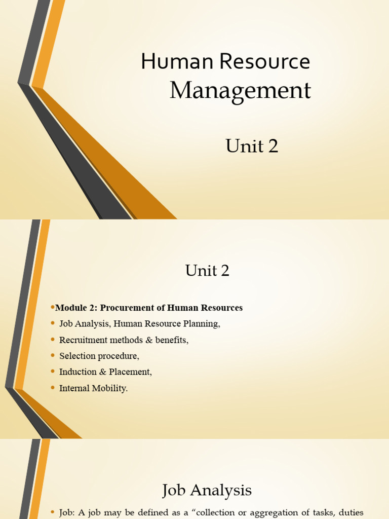 HRM Unit 2 | PDF | Recruitment | Human Resources