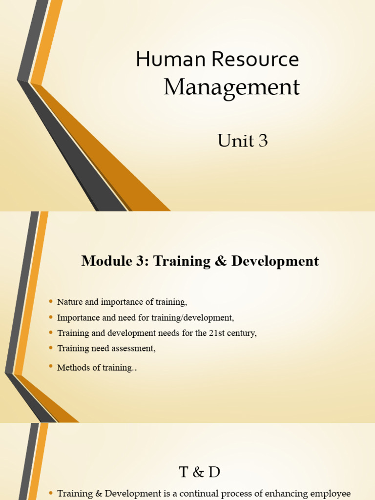 HRM Unit 3 | PDF | Corporate Social Responsibility | Needs Assessment