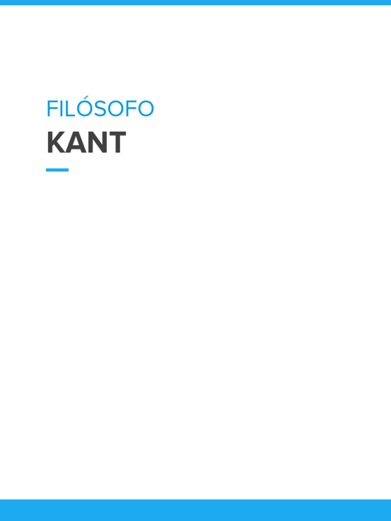 Kant - FILÓSOFOS EVAU | PDF | Immanuel Kant | A priori y a posteriori
