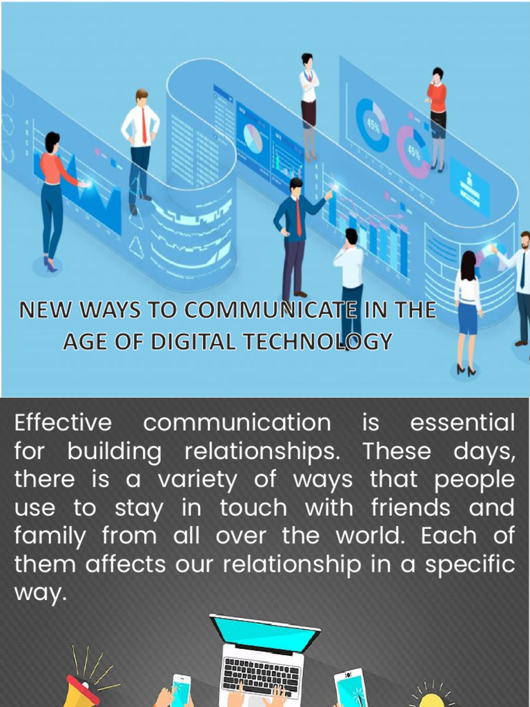 New Ways To Communicate in The Age of Digital Technology | PDF ...