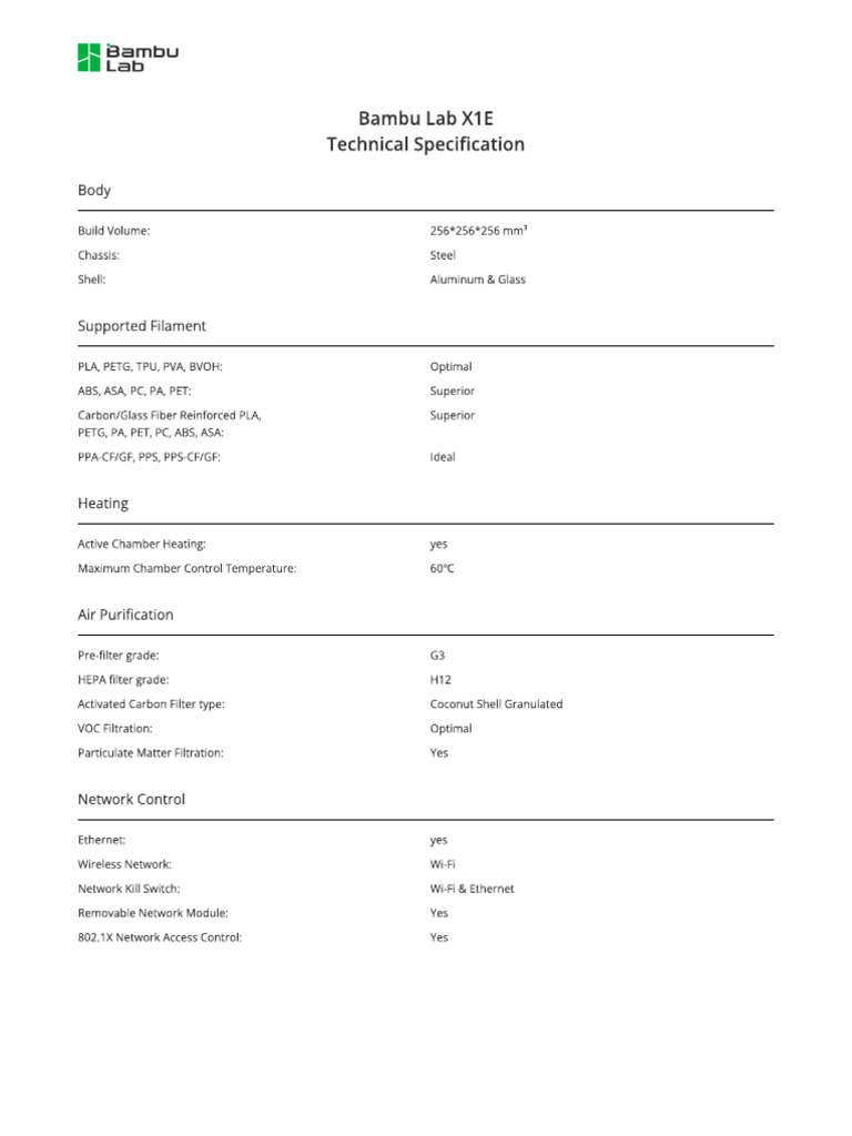 X1E Spec (EN) | PDF | Computer Engineering