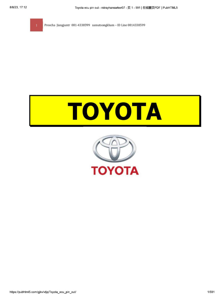 Toyota Pinouts | PDF