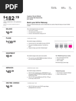 Att Wireless Bill Template | PDF