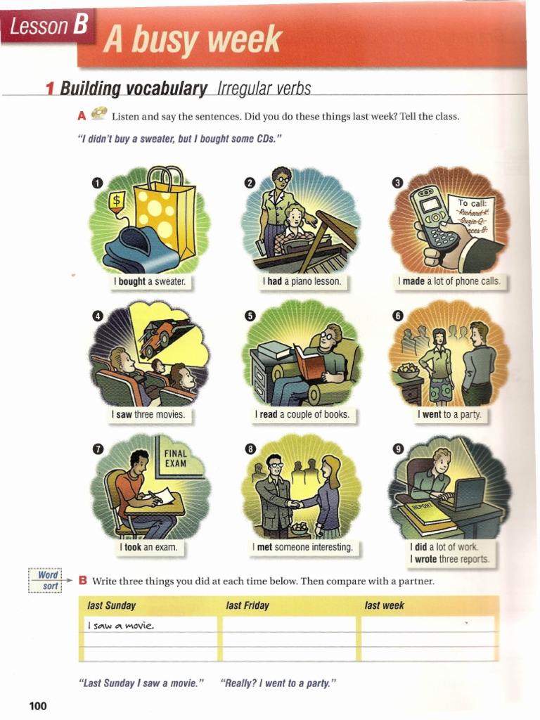 Touchstone 1 - Unit 10 - Lesson B | PDF