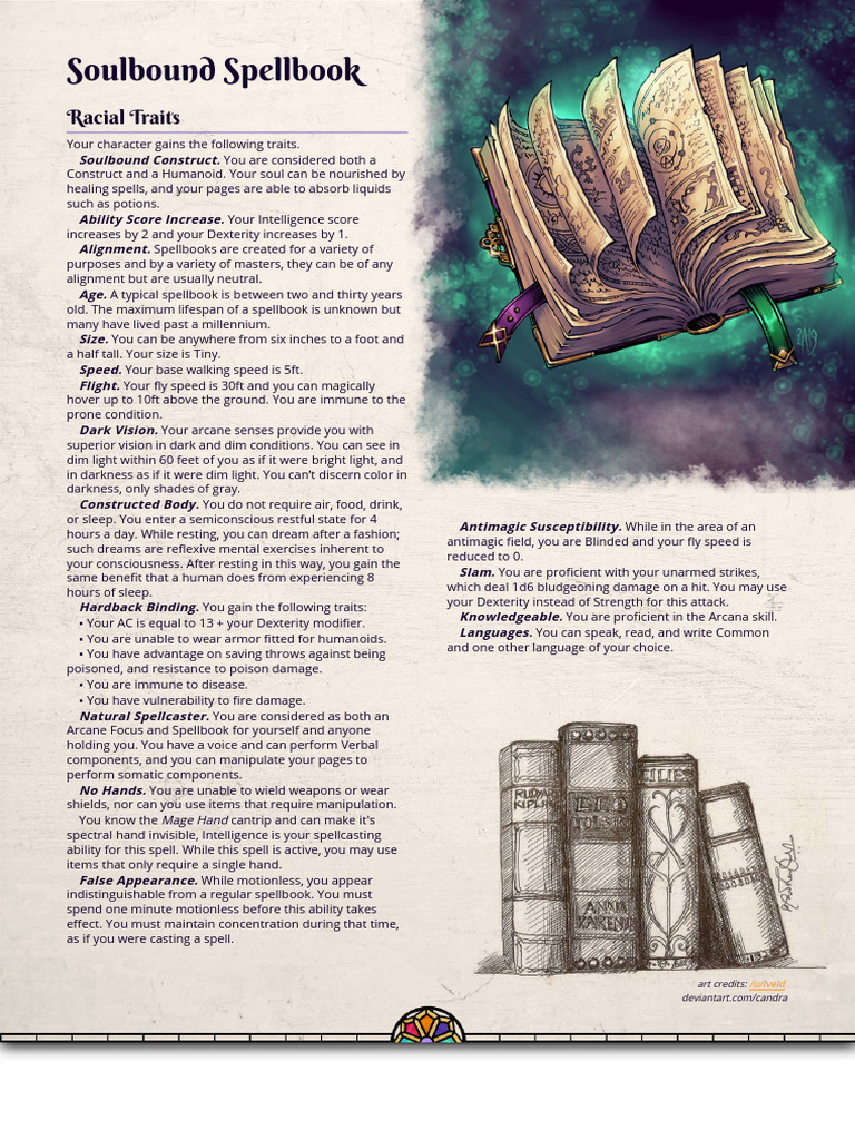Soulbound Spellbook Traits and Abilities | PDF