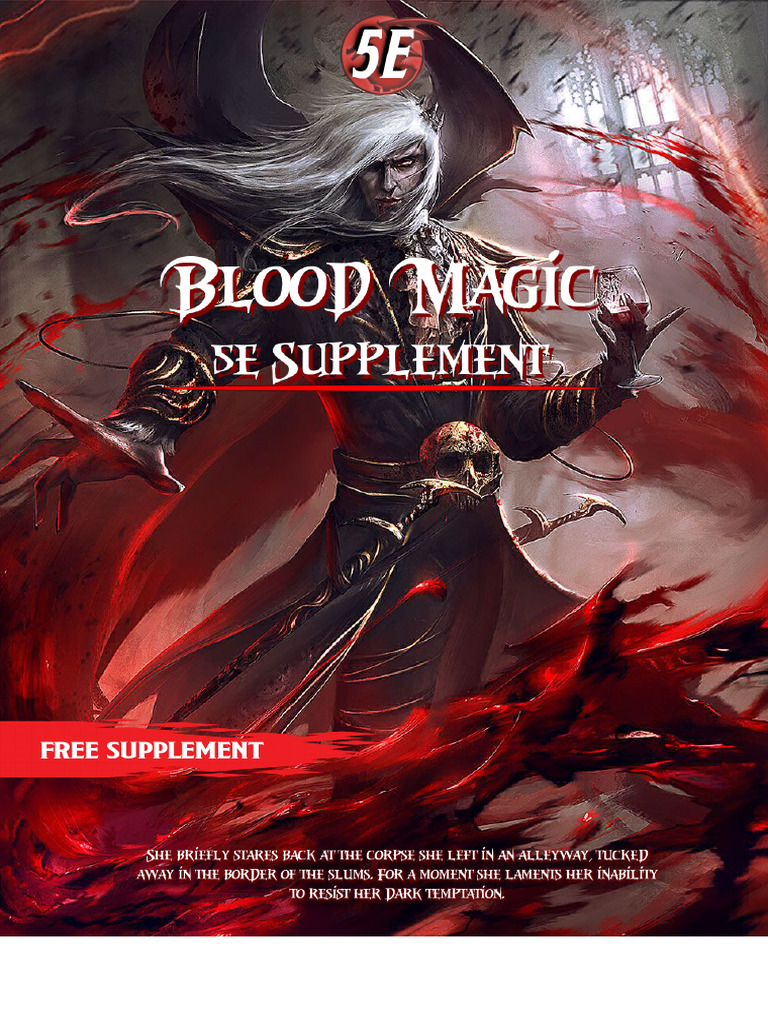 Blood Magic - Warlock and Wizard Supplement 5e - The Homebrewery | Download Free PDF | Wizards ...
