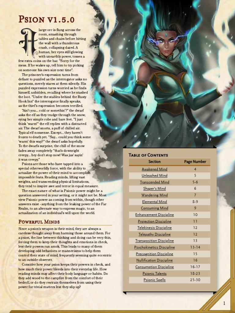 5e - Psion (KibblesTasty) - 1.5 - Compressed | PDF