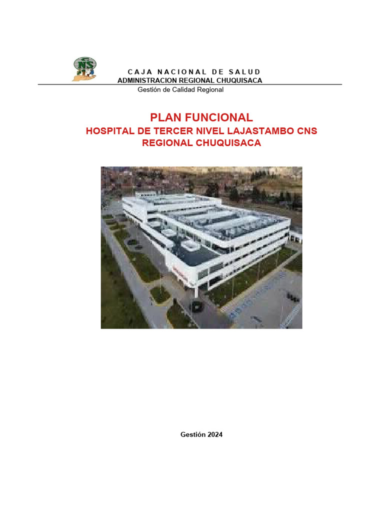 Plan Funcional Lajastambo Lik | Descargar gratis PDF | Hospital | Planificación