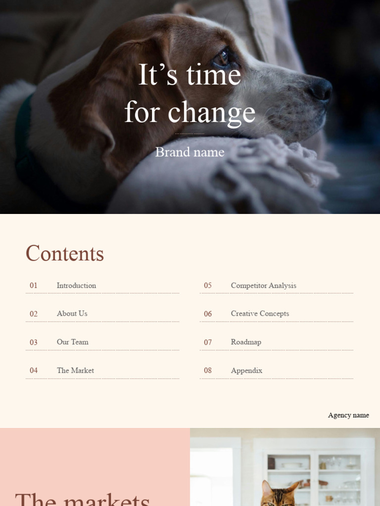 Pet Food Creative Agency Pitch Deck | PDF