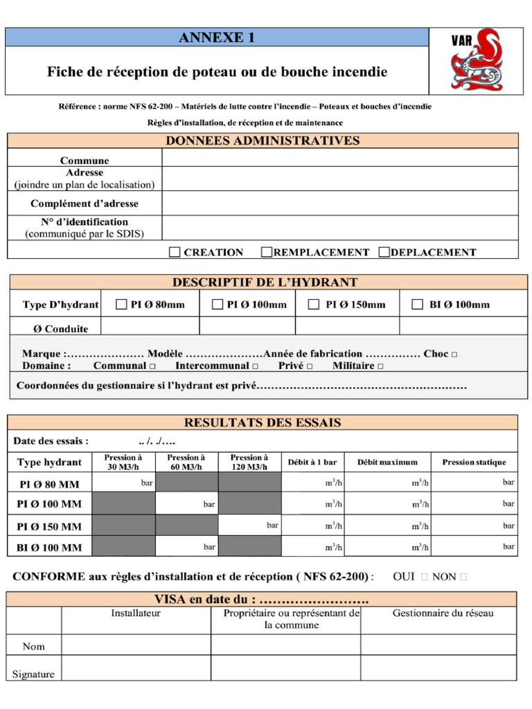 Fiche Réception PI-BI | PDF