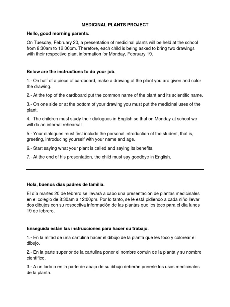 Medicinal Plants - 2nd Grade | PDF | Botánica | Hierbas y especias