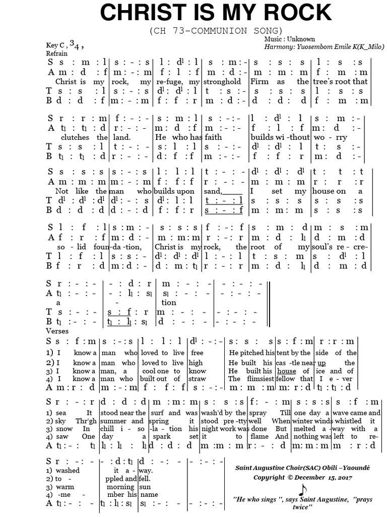 600 - CH 73 - Christ Is My Rock-1 | PDF
