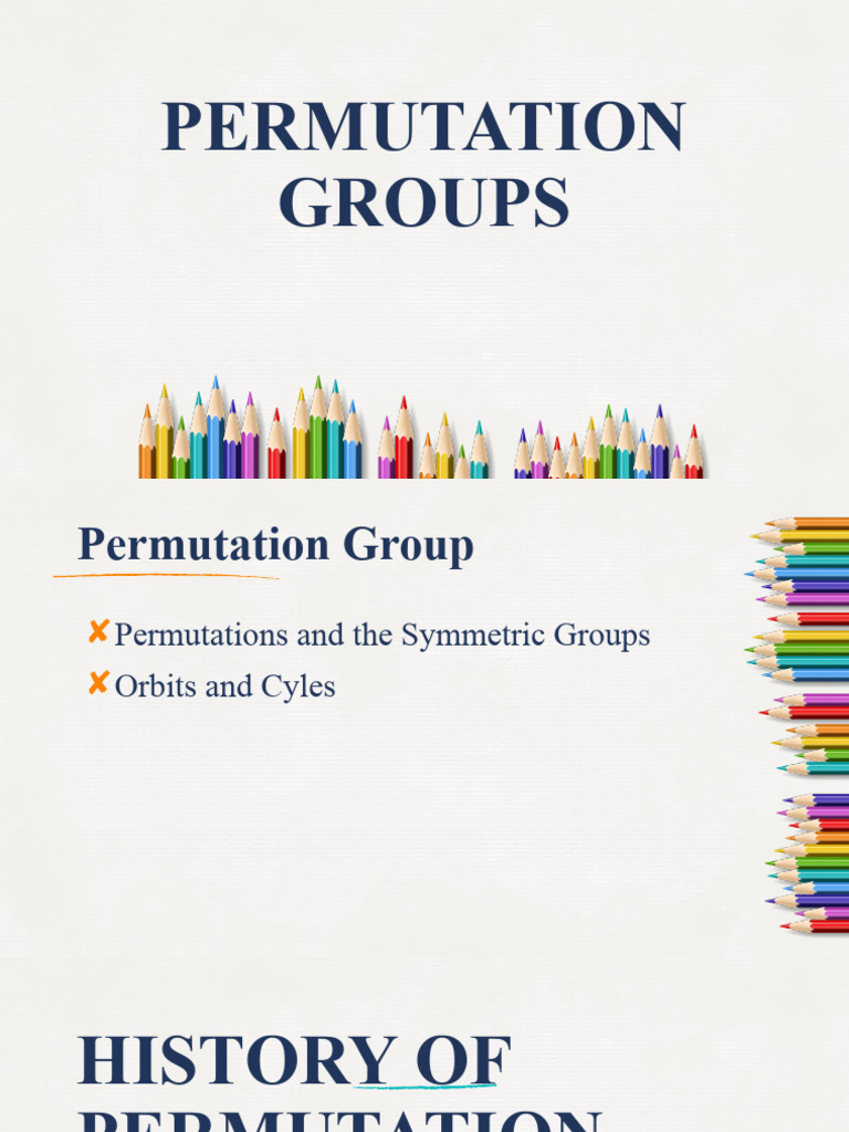 Permutation of Groups | PDF | Group (Mathematics) | Permutation