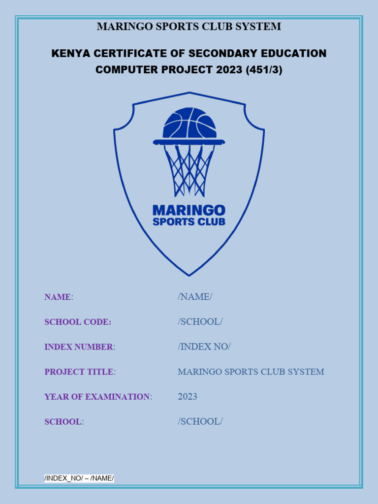 Maringo Sports Club System | Download Free PDF | Automation | Inventory