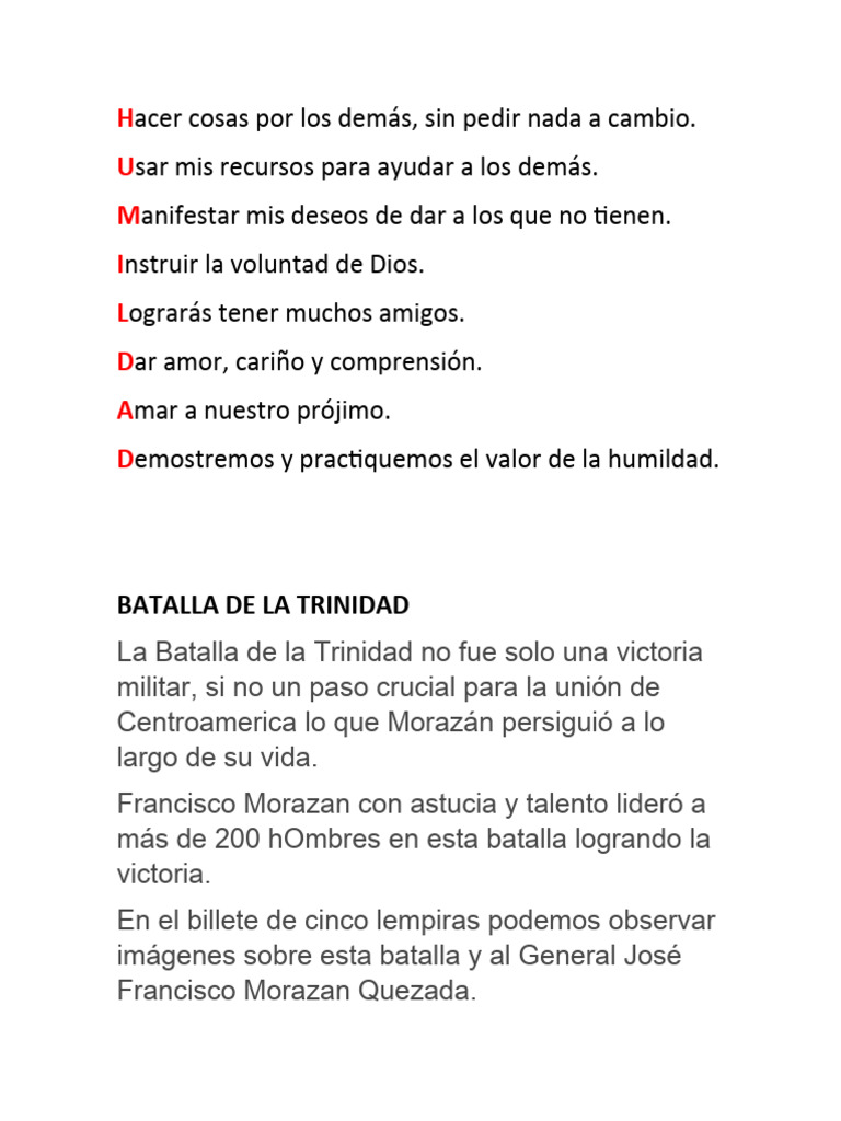 Valor Humildad | PDF