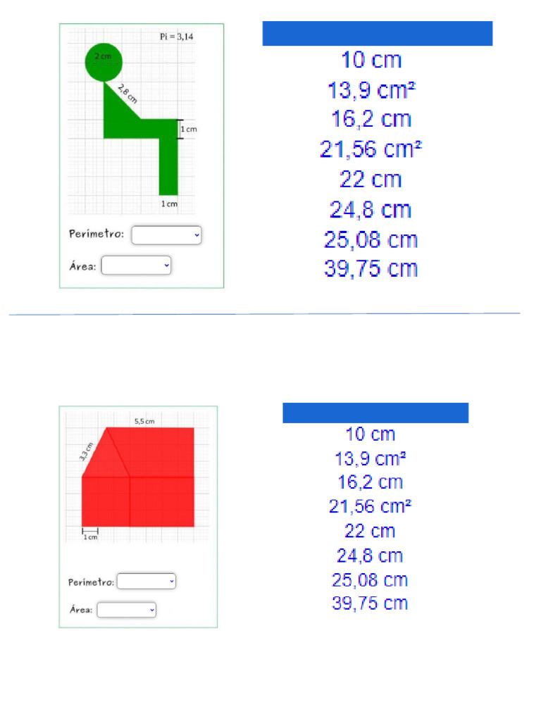 Figuras Compuestas Geometria 8-2 | PDF