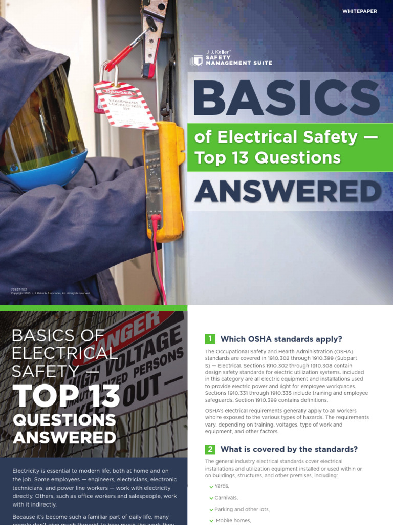 Basic Electrical Safety | PDF | Electrical Wiring | Electrical Engineering