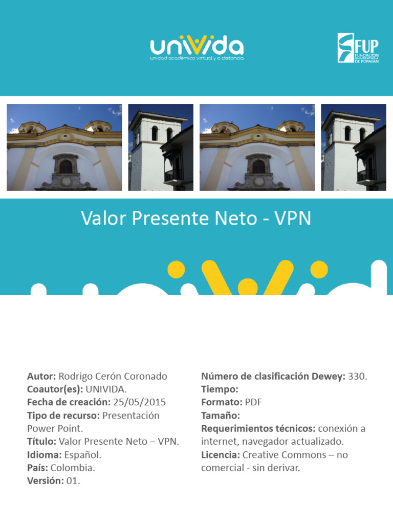 Valor Presente Neto: Guía Práctica | PDF | Flujo de efectivo | Depreciación