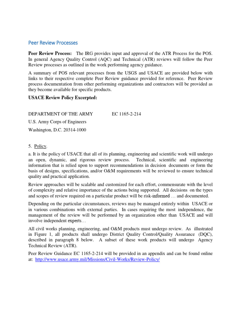 1231 Eadasdasd | PDF | Peer Review | United States Army Corps Of Engineers