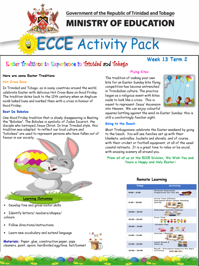 ECCE Activity Pack Term 2 Week 13 | PDF | Easter | Easter Egg