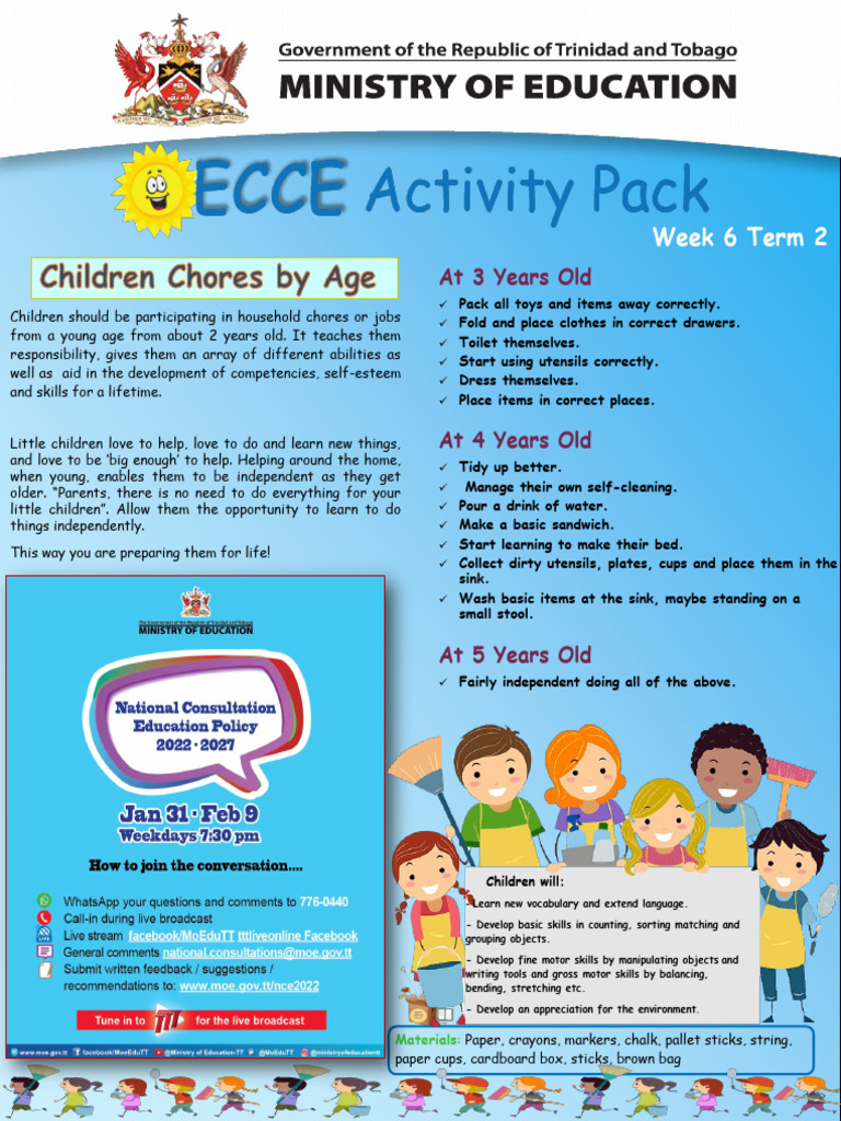 ECCE Activity Pack Term 2 Week 6 | PDF