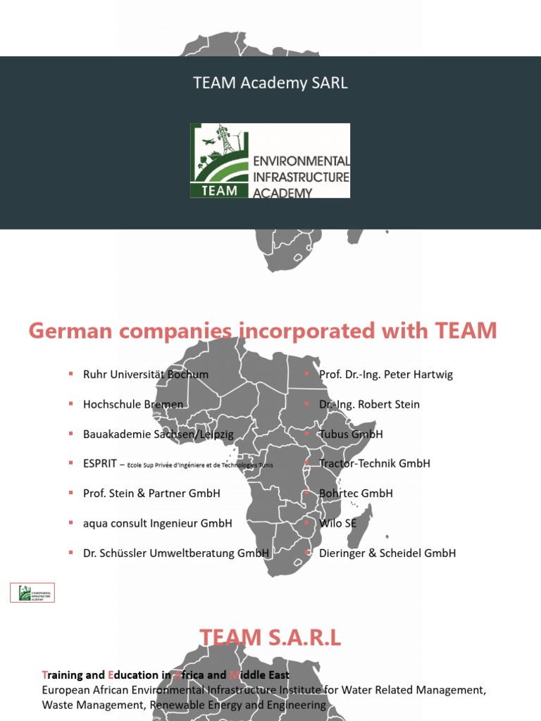 Infrastructure Development Africa IDA TEAM ACADEMY | PDF ...