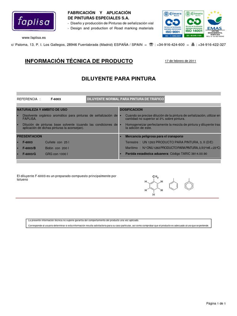F 6003 Esp ITP | PDF