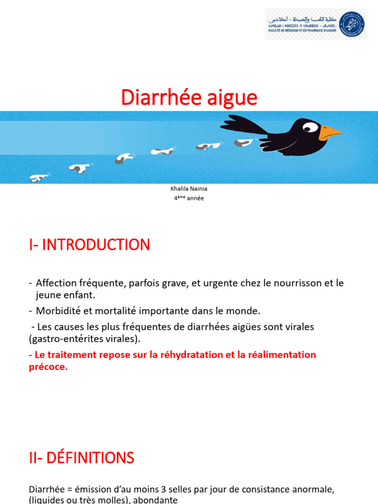 Diarrhée Aigue 2023 | PDF | Diarrhée | Immunologie