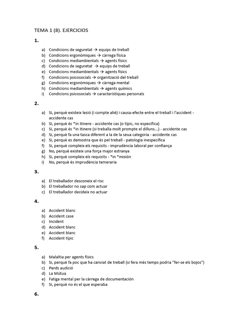 Tema 8 - Ejercicios | PDF