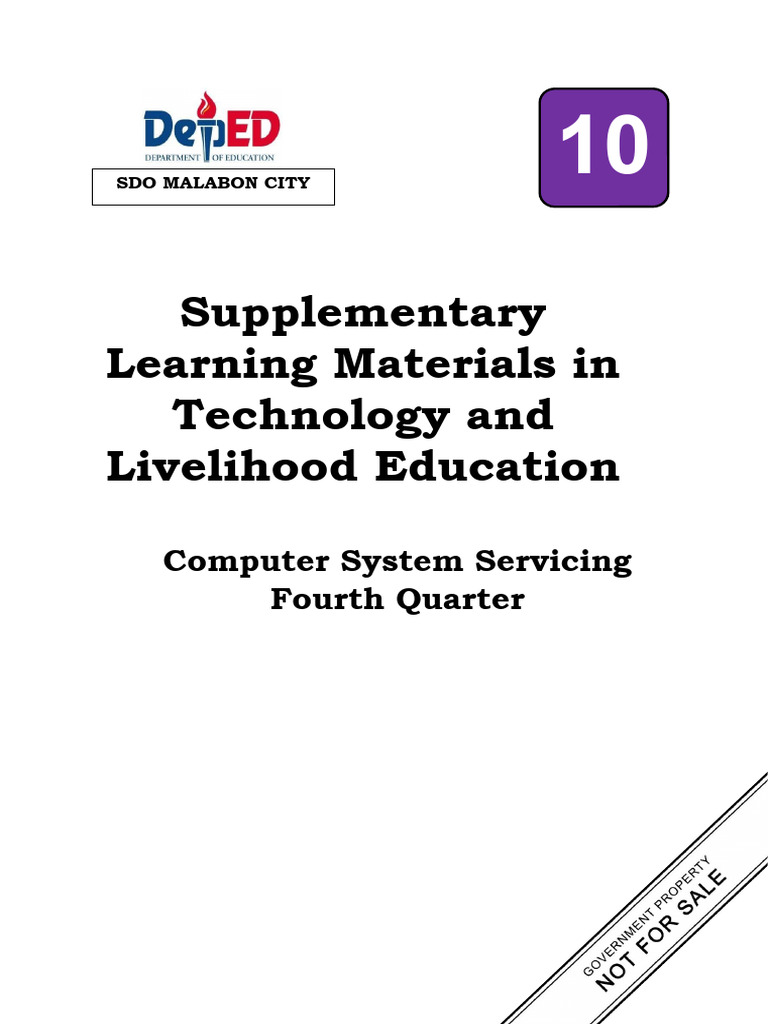 Tle Grade 10 Css Week 1 8 Fourth Quarter | PDF | Network Topology ...