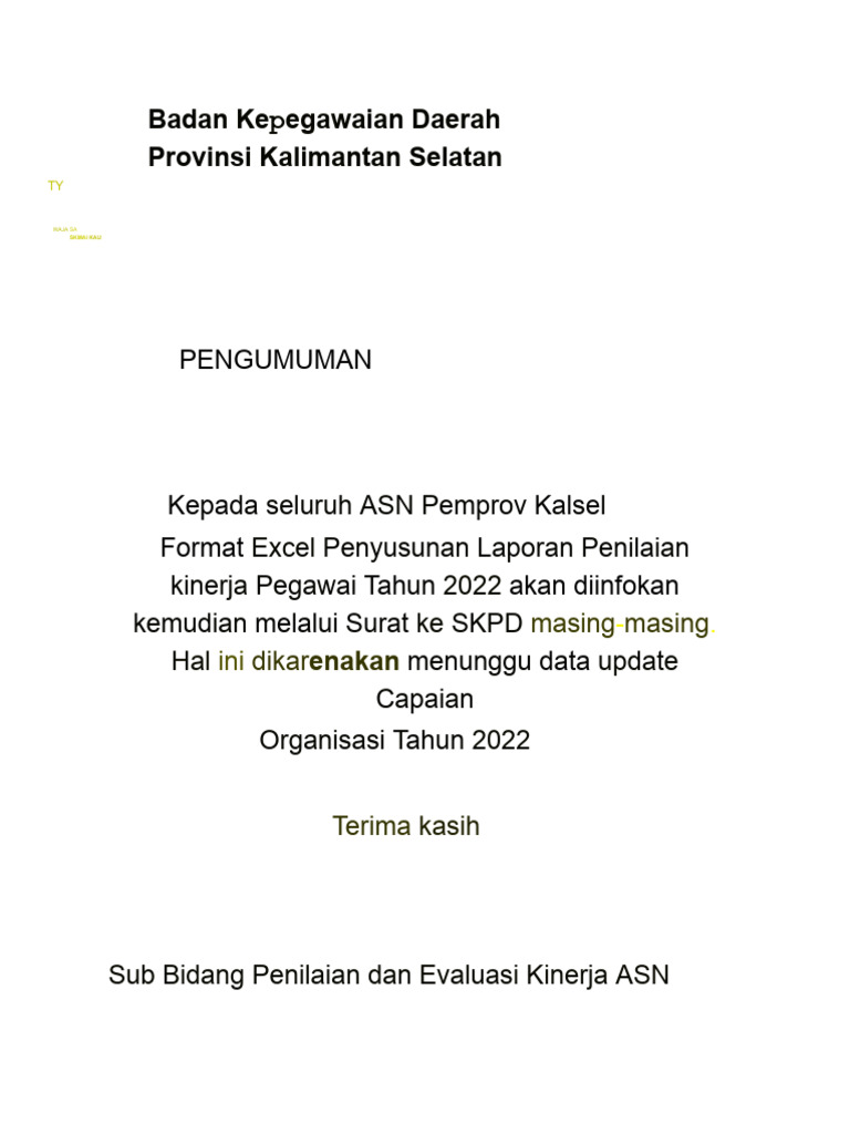 Format SKP Ja & JF Kualitatif (Permen Panrb 6 THN 2022) - 1 | PDF