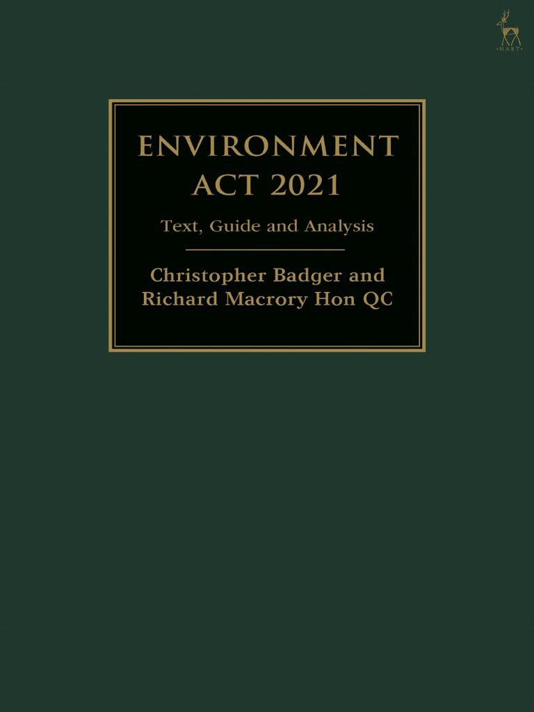 Christopher Badger - Richard Macrory - Environment Act 2021 - Text ...