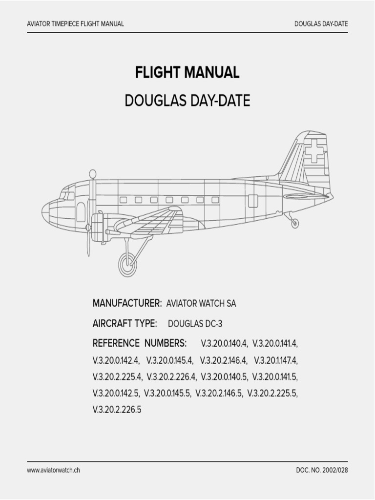 User Manual Douglas Day Date en | PDF | Clock | Aviation