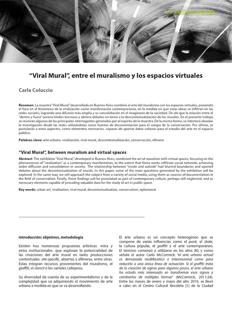 703-Texto Del Artículo-5293-1-10-20191211 | PDF | Hashtag | Arte callejero