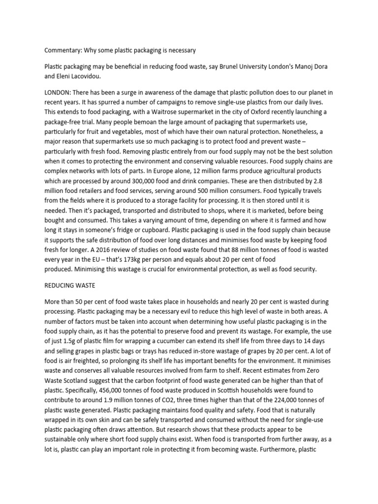 PLASTIC FOREVER | PDF | Waste | Sustainability