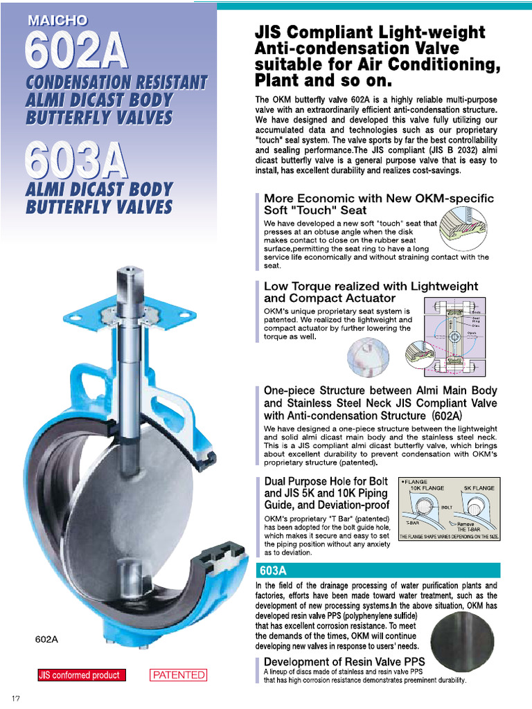 Catalog Valve Butterfly Okm | PDF
