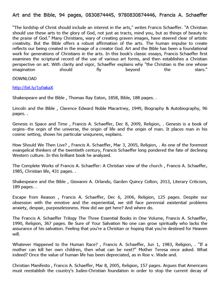 Art and The Bible | Download Free PDF | Bible | God