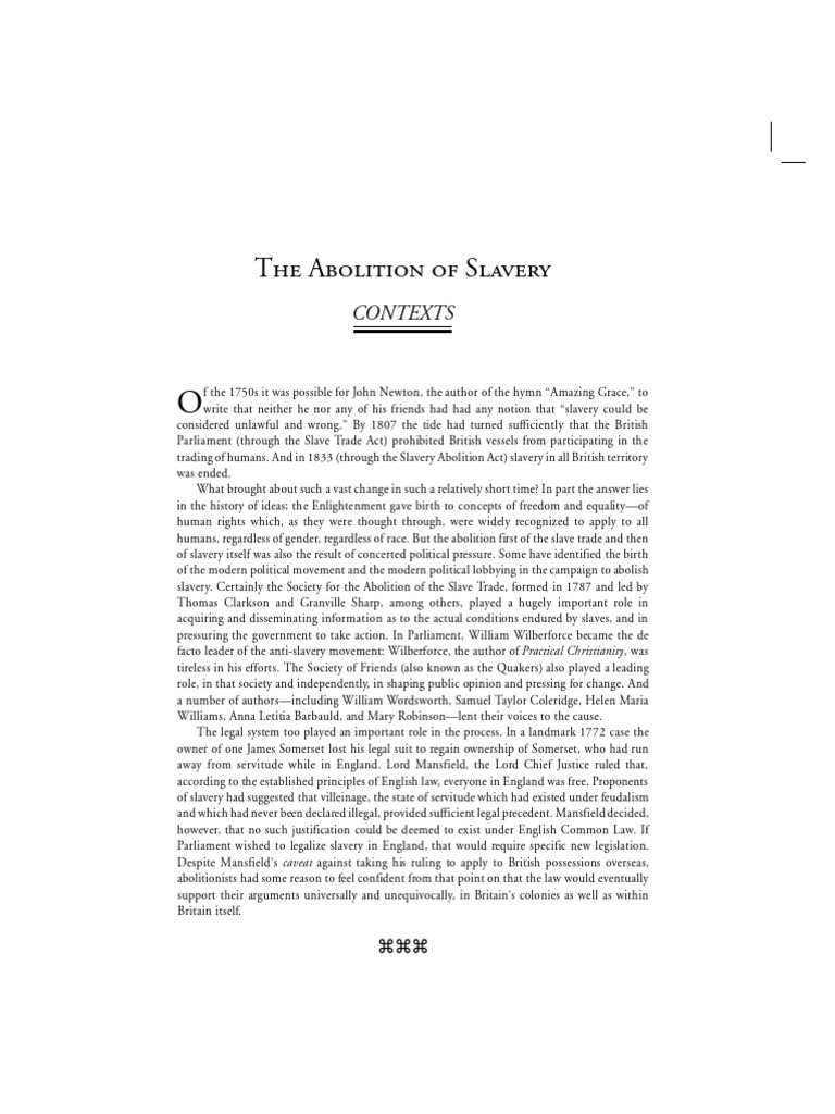 Abolition of Slavery | PDF | Abolitionism | Slavery