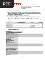 QCTO Accreditation Checklist and Timeline | PDF