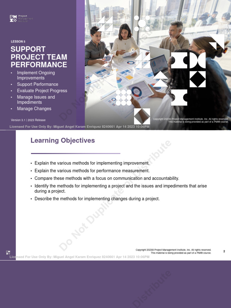 Support Project Team | PDF | Scrum (Software Development) | Project Management