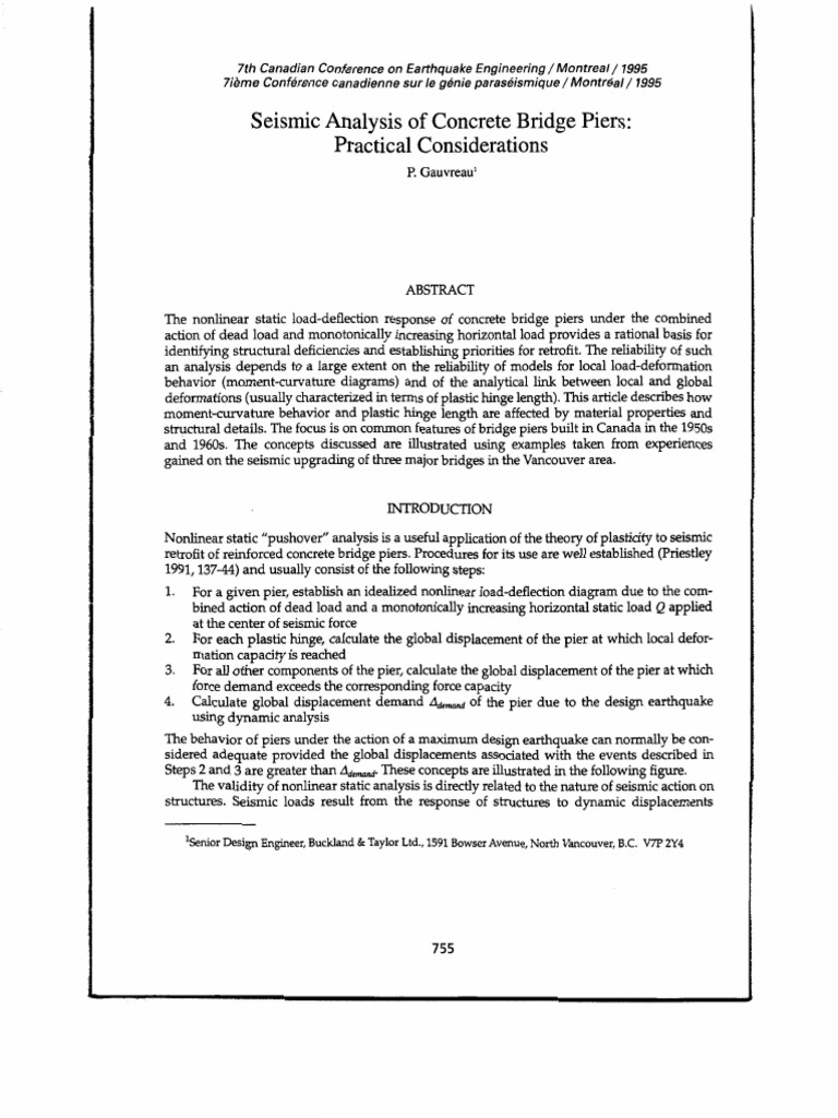 89 - Seismic Analysis of Concrete Bridge Piers - Practical ... 89 - Seismic Analysis of Concrete Bridge Piers - Practical ...