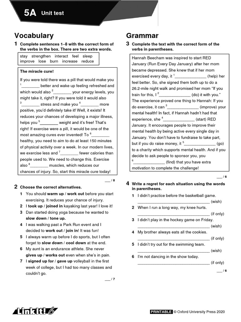 Li L6 Unit Test 5a Pdf Swimming